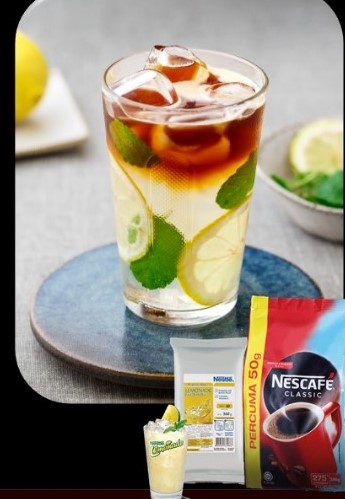 冰咖啡柠檬水 Iced Coffee Lemonade - Malaysia Singapore Coffee Shop ...